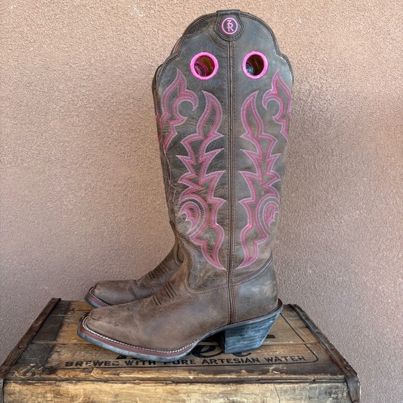 Tony Lama | Shoes | Tony Lama 3r Chocolate Buckaroo Womens Western Tall ...
